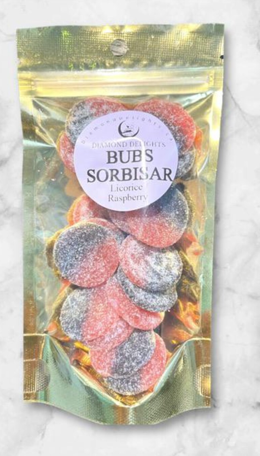 Bubs Sour SORBISAR Licorice Raspberry Swedish Candy – Diamond Delights